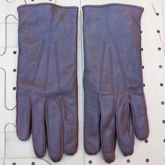 Sauso | Accessories | Vintage Sauso Leather Exterior Wool Knitted ...